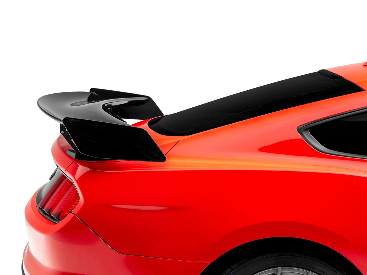 Mustang GT500 Track Pack Style Rear Spoiler; Gloss Black (15-23 Mustang ...