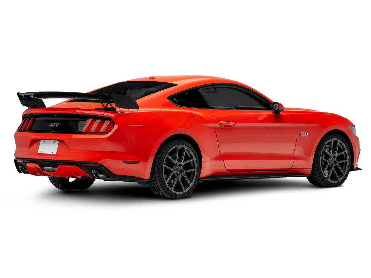 Mustang GT500 Track Pack Style Rear Spoiler; Gloss Black (15-23 Mustang ...