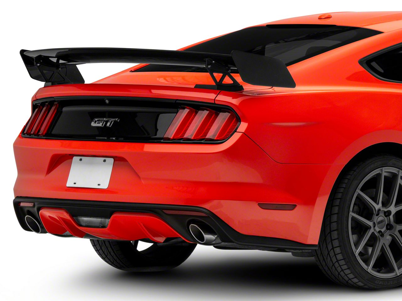 Mustang GT500 Track Pack Style Rear Spoiler; Gloss Black (15-23 Mustang ...