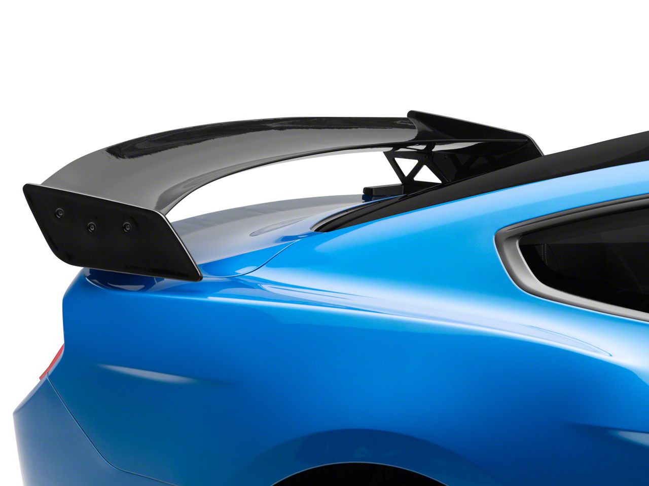 Mustang GT500 Track Pack Style Rear Spoiler; Gloss Black (15-23 Mustang ...