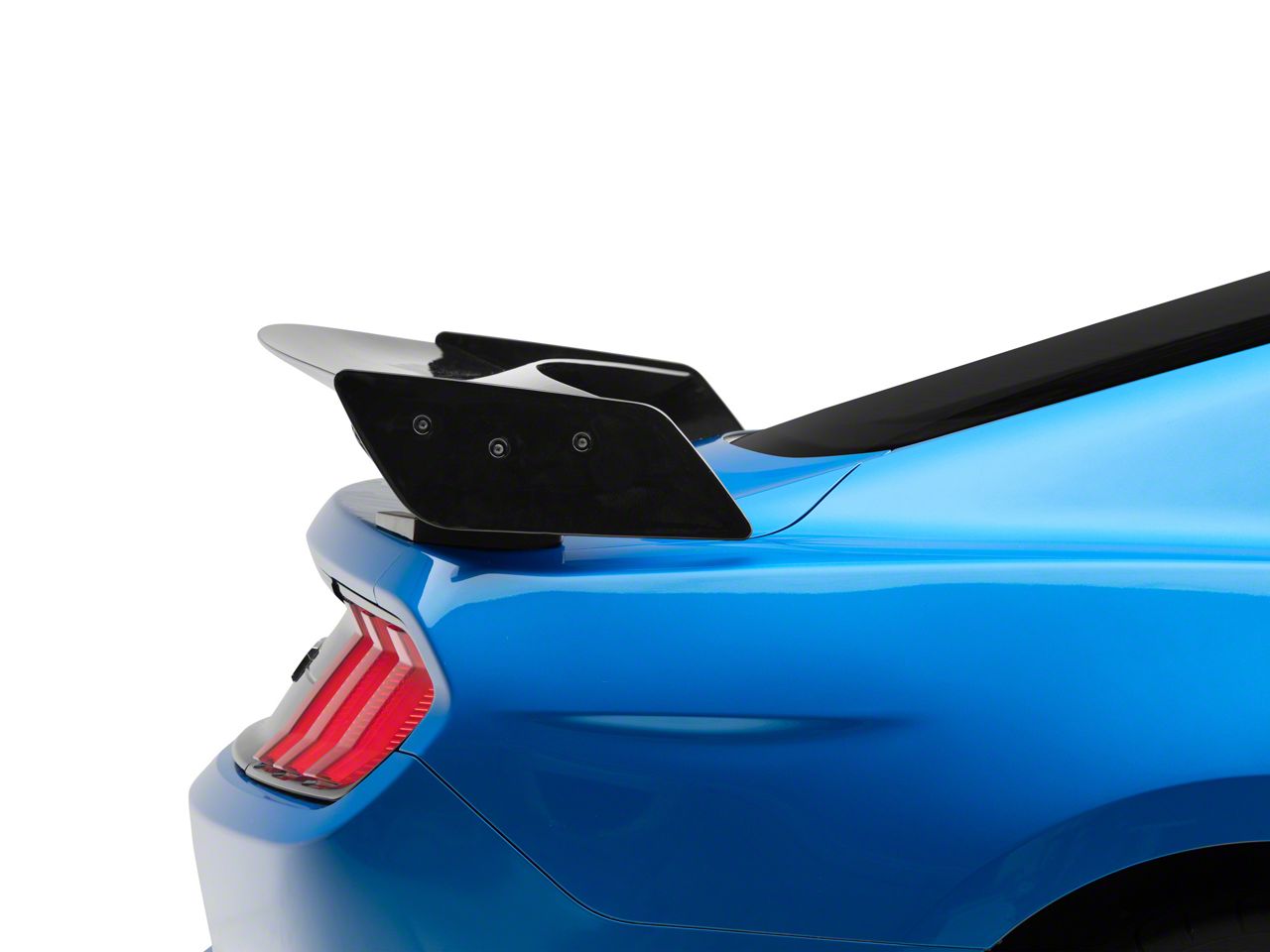 Mustang GT500 Track Pack Style Rear Spoiler; Gloss Black (15-23 Mustang ...