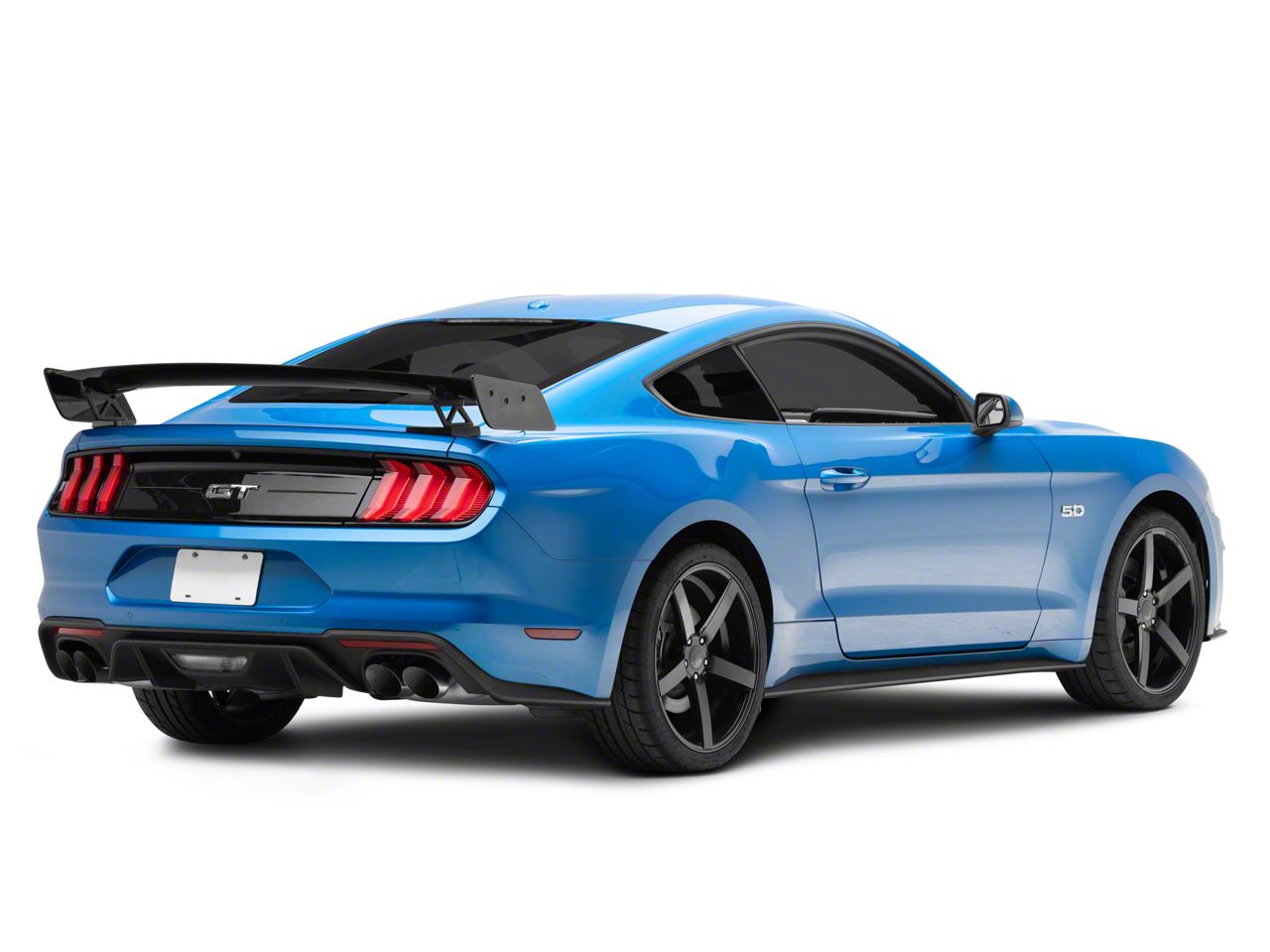 Mustang GT500 Track Pack Style Rear Spoiler; Gloss Black (15-23 Mustang ...