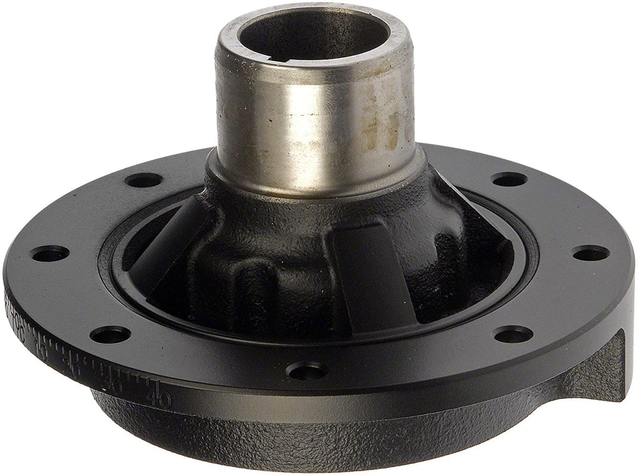 Mustang Harmonic Balancer Assembly; AOT Trans; Yellow Painted (83-86 3 ...