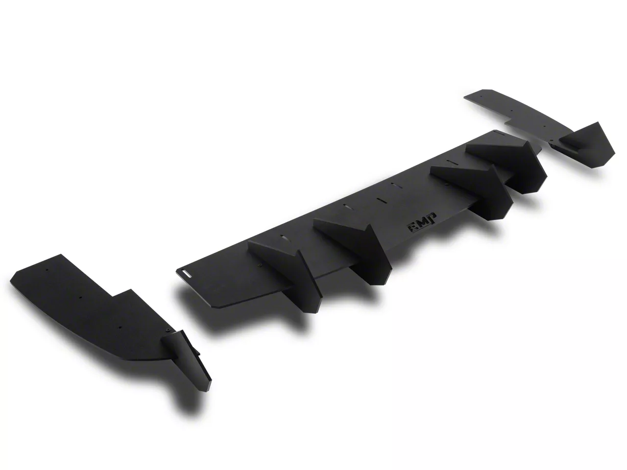 Mustang HDPE Rear Diffuser; Matte Black (15-17 Mustang GT, EcoBoost, V6 ...