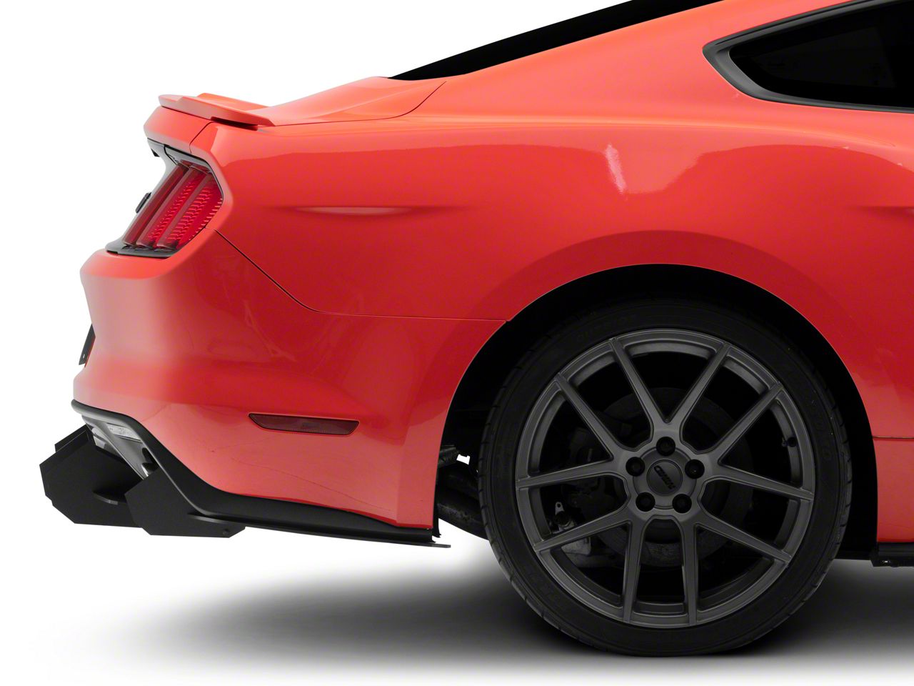 Mustang HDPE Rear Diffuser; Matte Black (15-17 Mustang GT, EcoBoost, V6 ...
