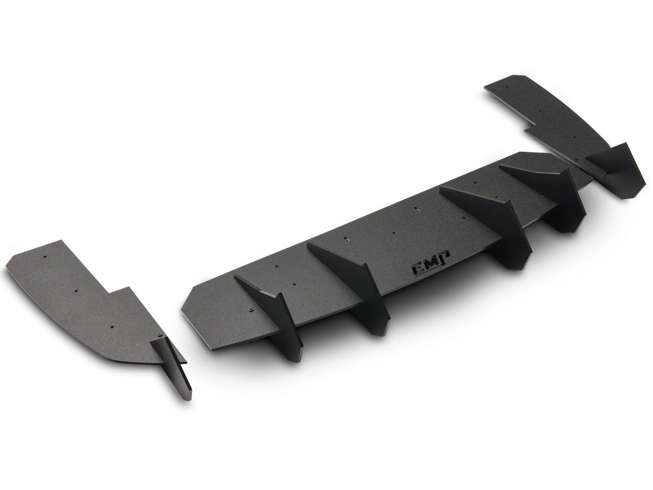 Mustang HDPE Rear Diffuser; Matte Black (18-23 Mustang GT; 19-23 ...