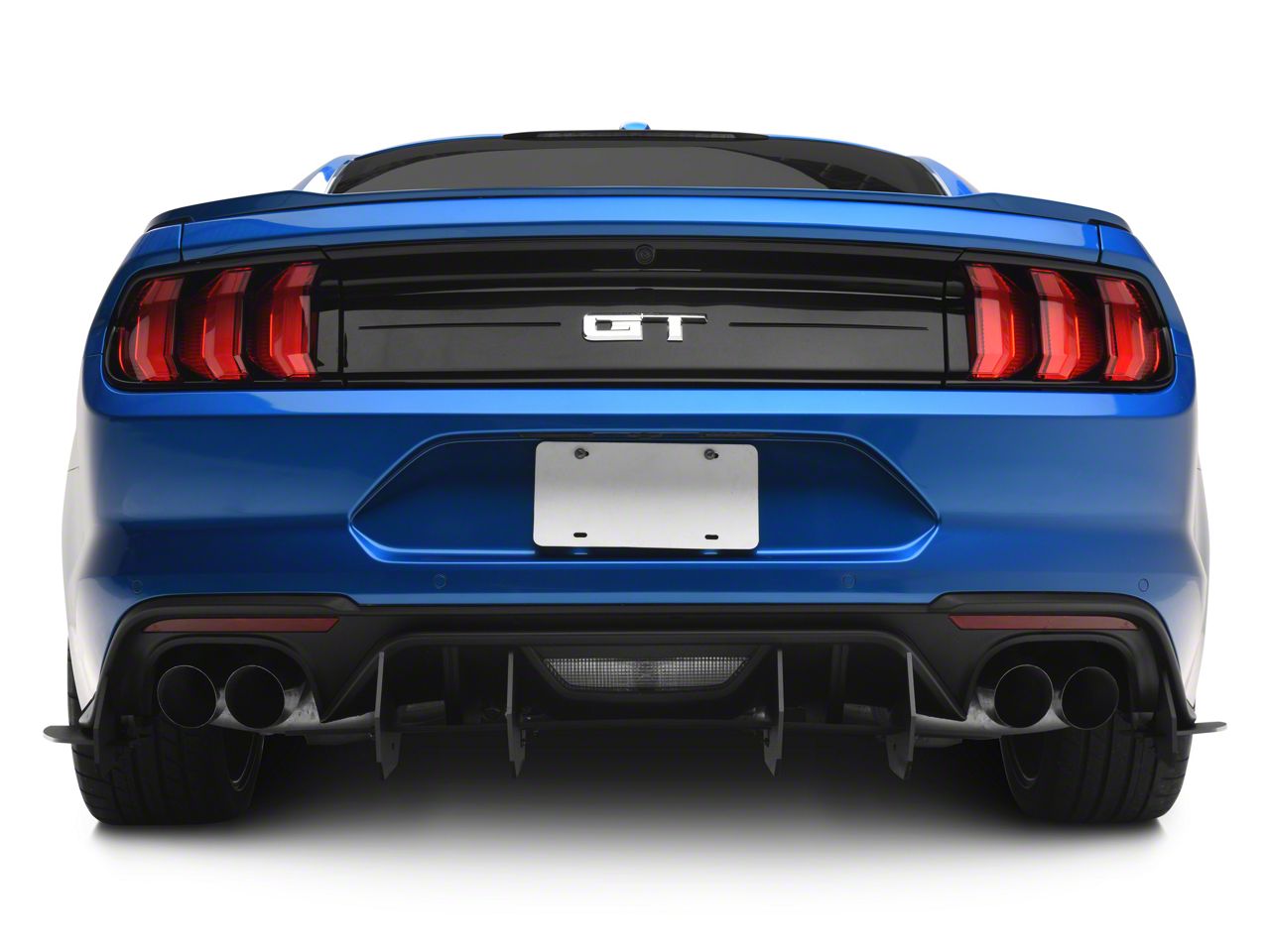 Mustang HDPE Rear Diffuser; Matte Black (18-23 Mustang GT; 19-23 ...