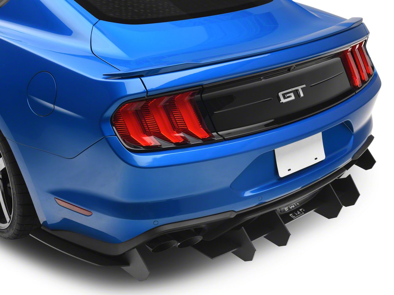 Mustang HDPE Rear Diffuser; Matte Black (18-23 Mustang GT; 19-23 ...