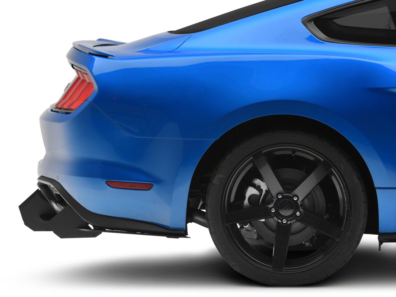 Mustang HDPE Rear Diffuser; Matte Black (18-23 Mustang GT; 19-23 ...