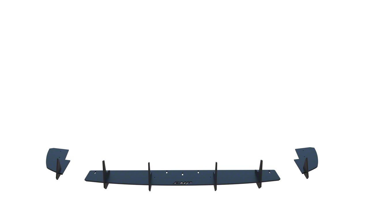 Mustang HDPE Rear Diffuser V2; Matte Black (18-23 Mustang EcoBoost w/o ...