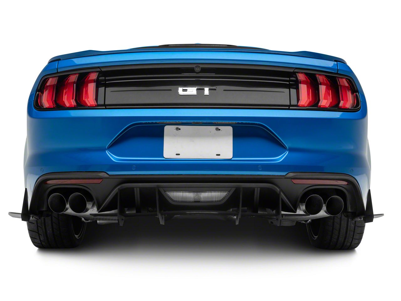 Mustang HDPE Rear Diffuser V2; Matte Black (18-23 Mustang GT; 20-23 ...