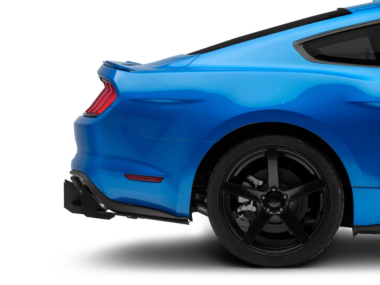 Mustang HDPE Rear Diffuser V2; Matte Black (18-23 Mustang GT; 20-23 ...