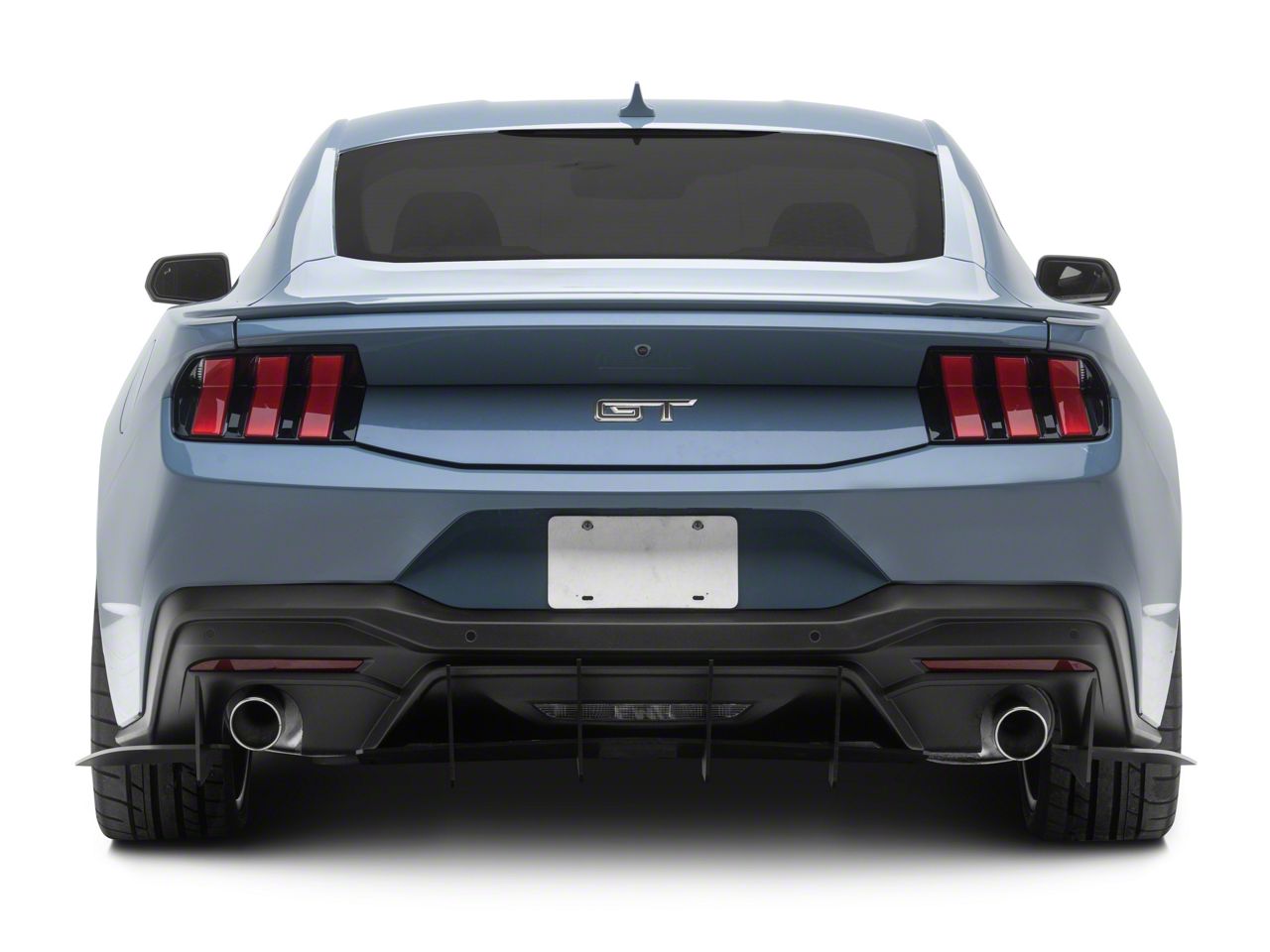 Mustang HDPE Rear Diffuser V2; Matte Black (2024 Mustang GT & EcoBoost ...