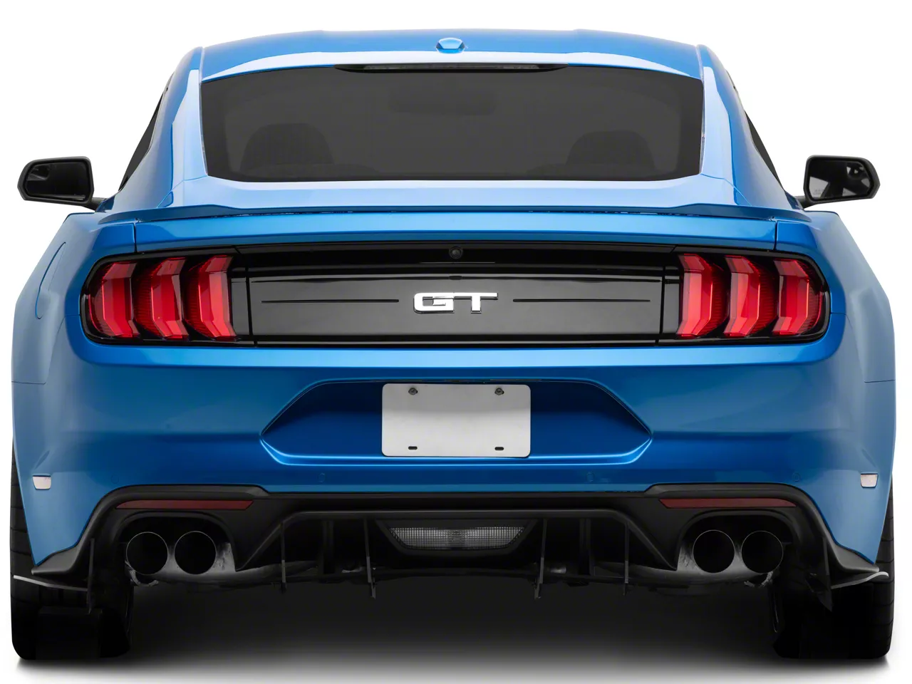 Mustang HDPE Rear Diffuser V3; Matte Black (18-23 Mustang GT; 20-23 ...