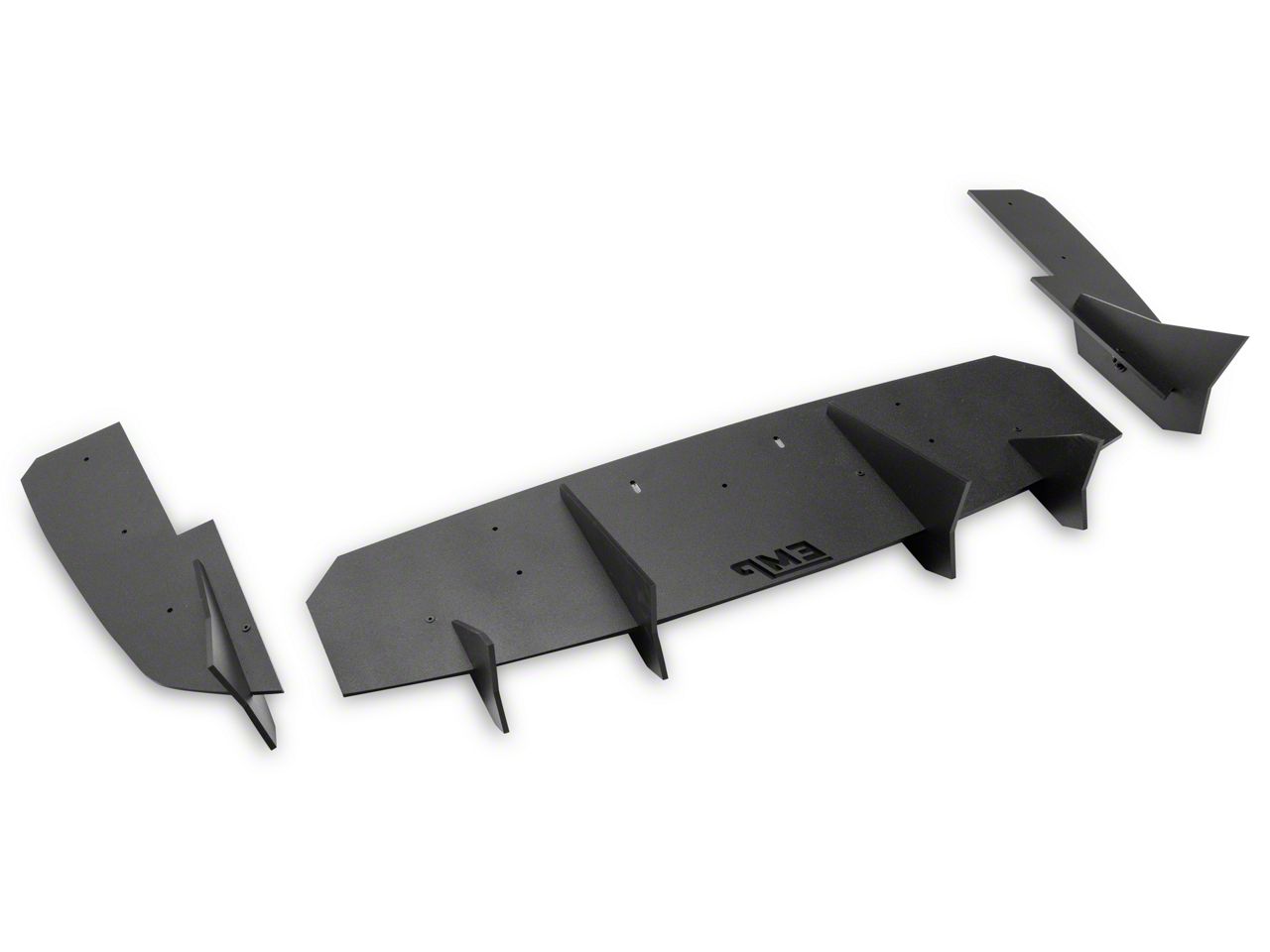 Mustang HDPE Rear Diffuser V3; Matte Black (18-23 Mustang GT; 20-23 ...