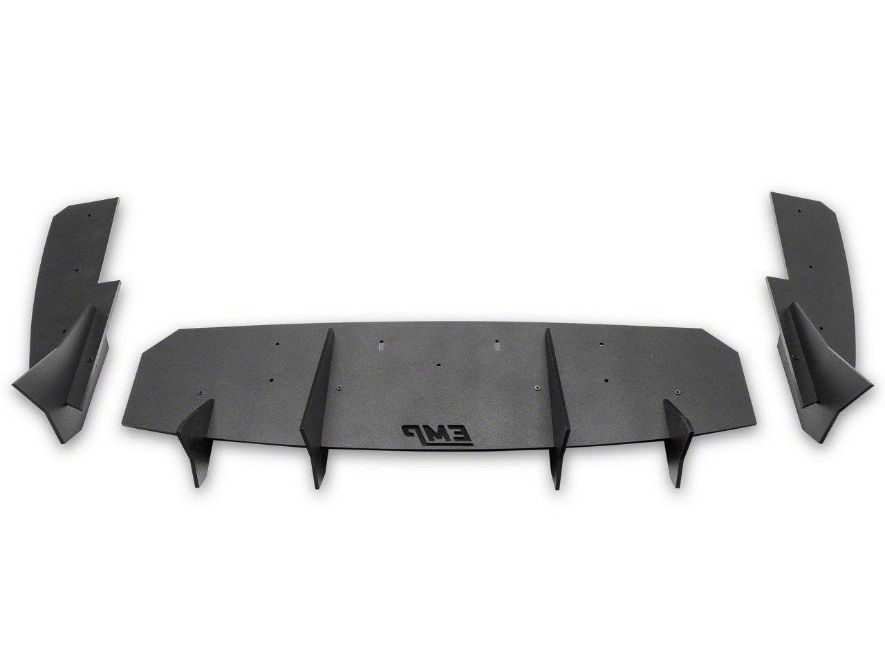 Mustang HDPE Rear Diffuser V3; Matte Black (18-23 Mustang GT; 20-23 ...