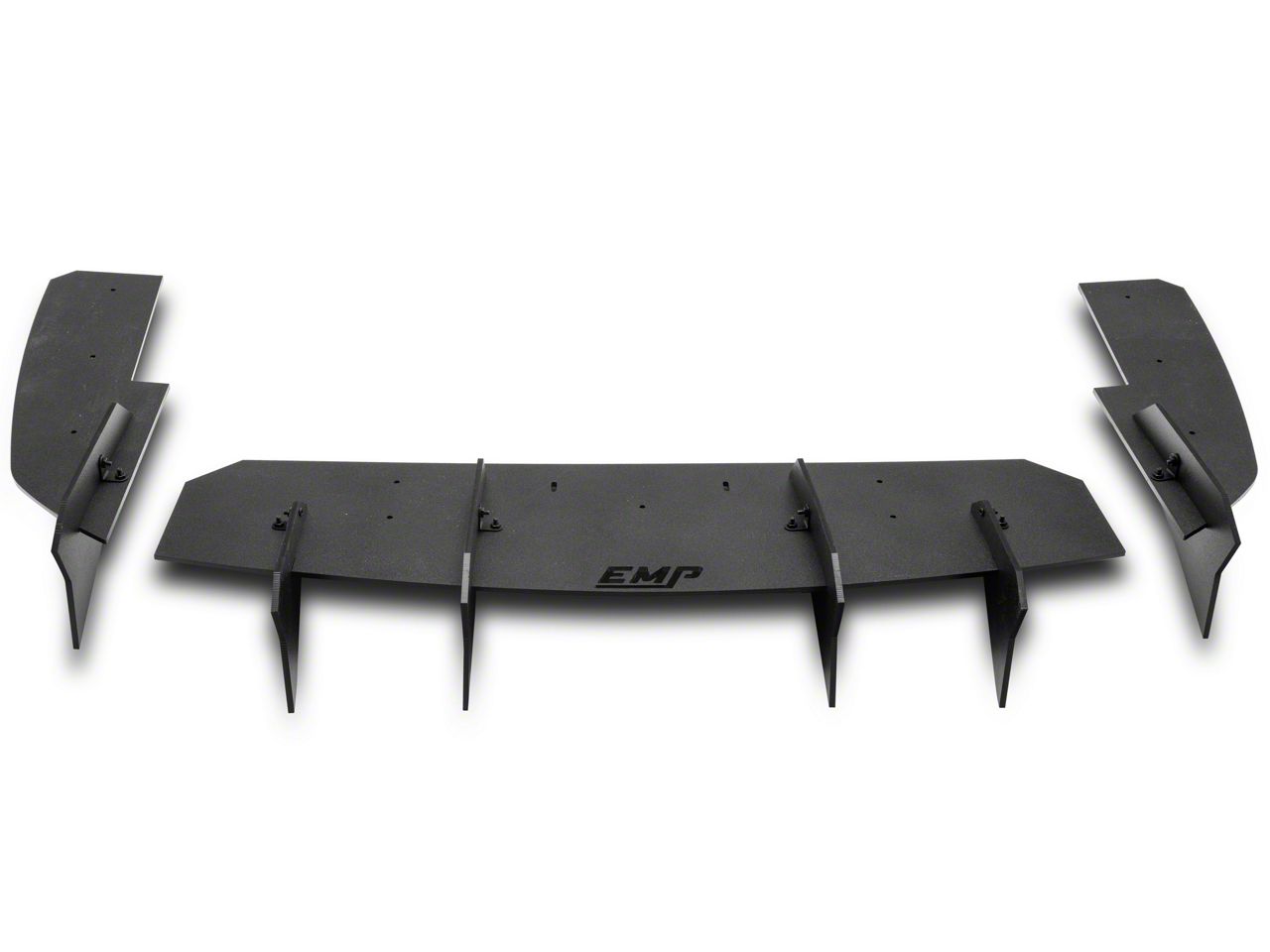 Mustang HDPE Rear Diffuser V3; Matte Black (18-23 Mustang GT; 20-23 ...