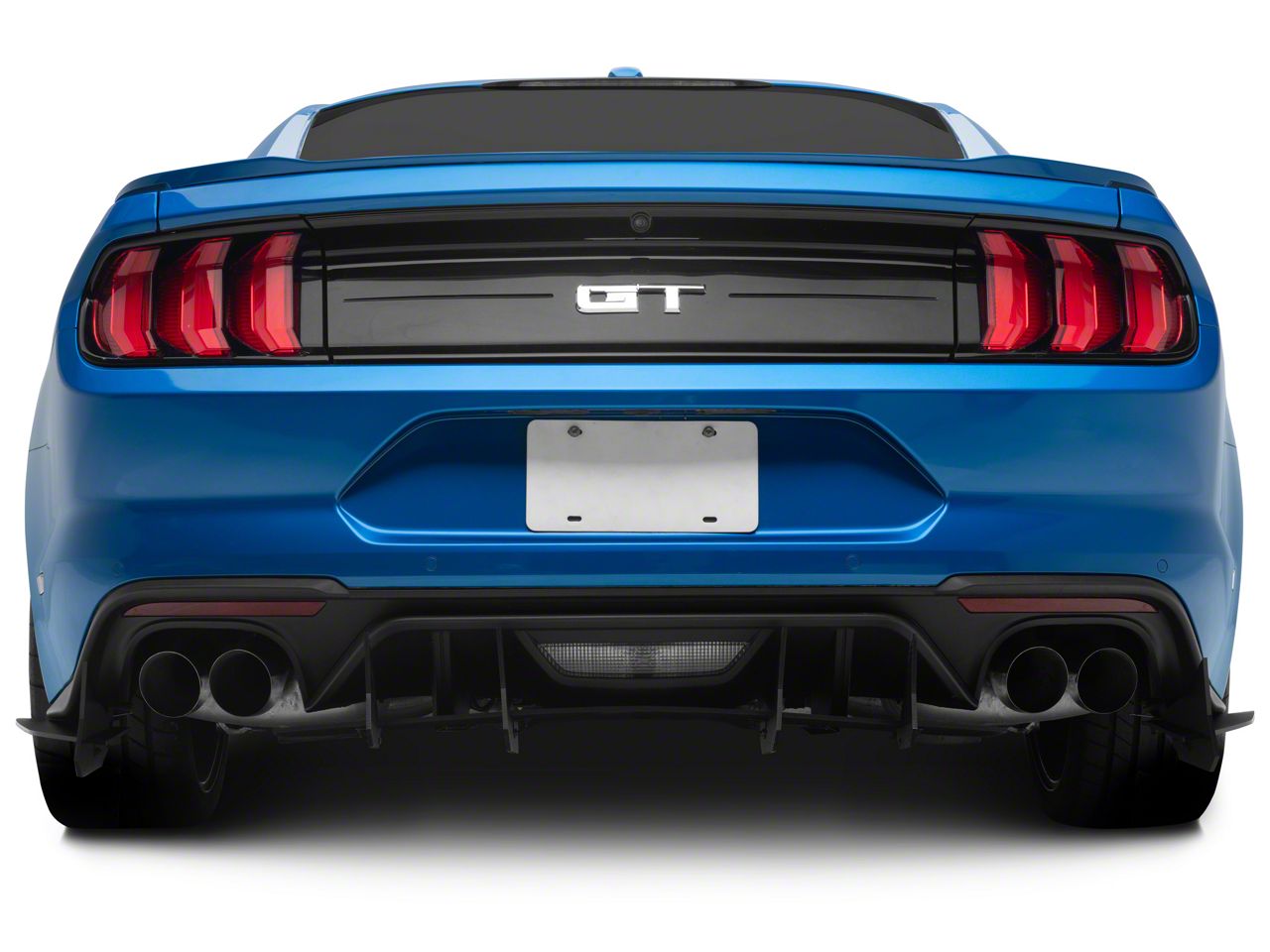Mustang HDPE Rear Diffuser V3; Matte Black (18-23 Mustang GT; 20-23 ...