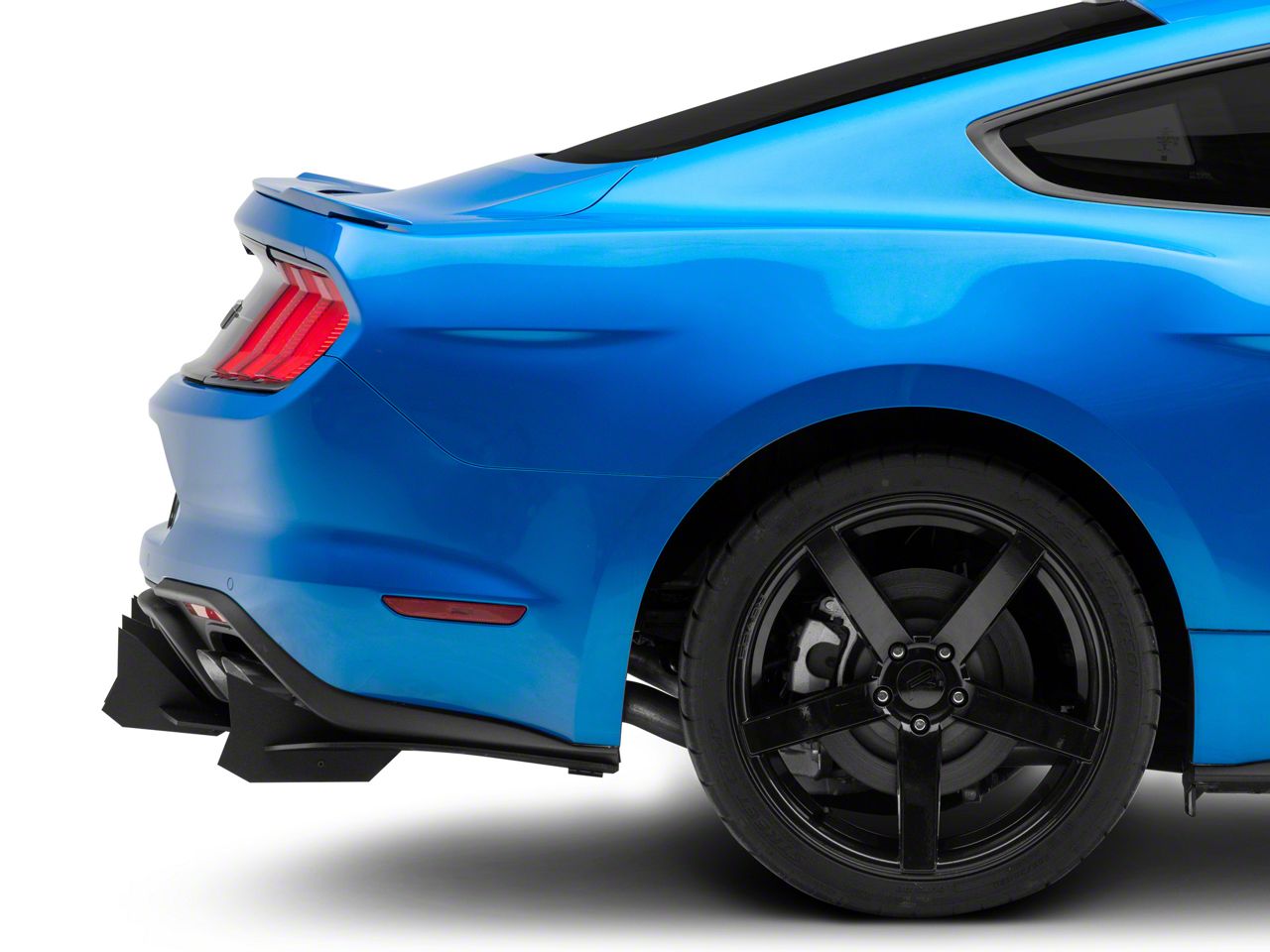 Mustang HDPE Rear Diffuser V3; Matte Black (18-23 Mustang GT; 20-23 ...