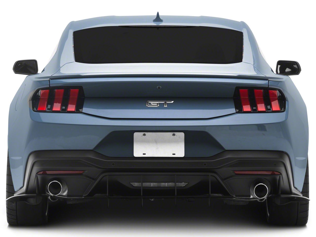 Mustang HDPE Rear Diffuser V3; Matte Black (24-25 Mustang GT & EcoBoost ...