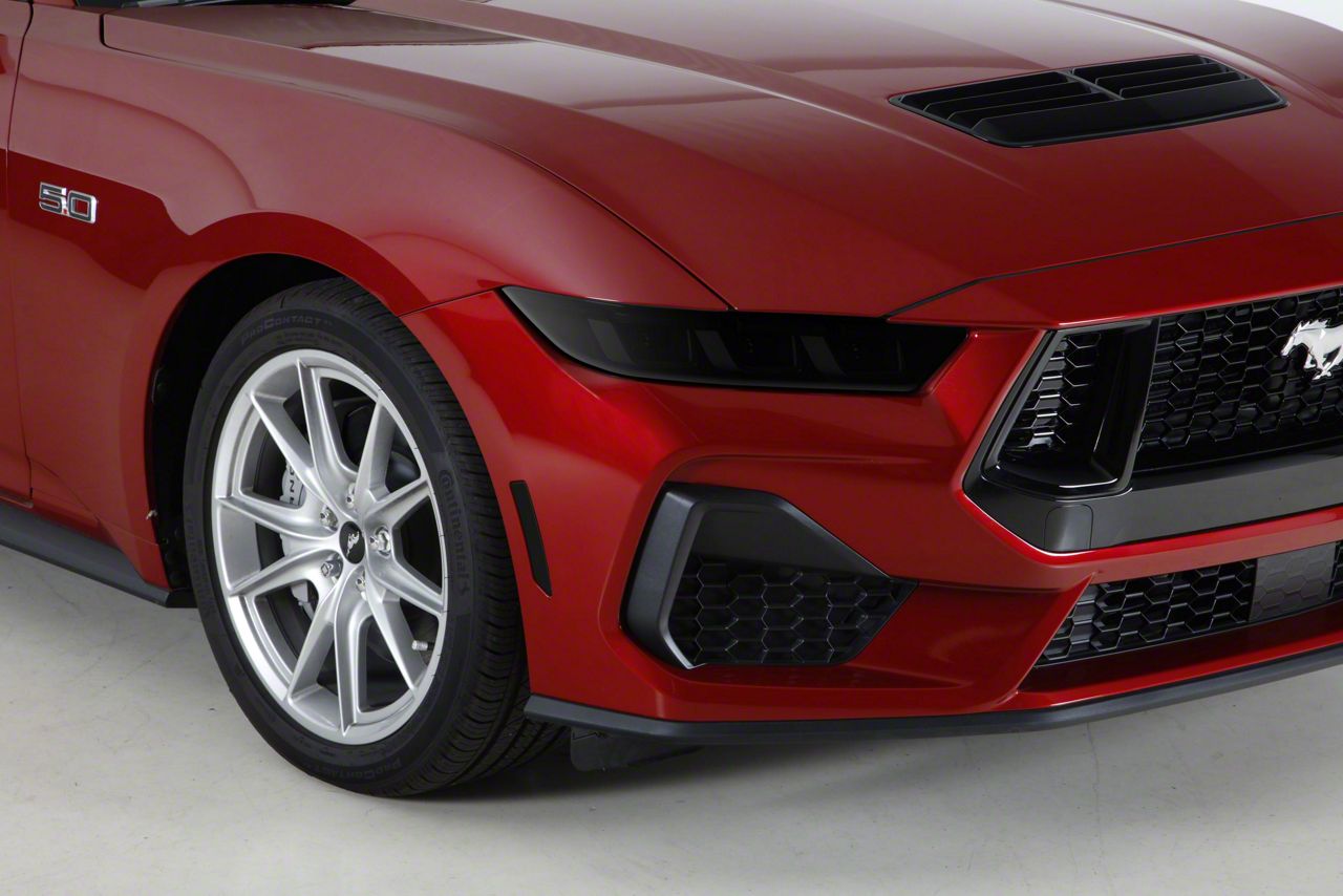 Mustang Headlight and Corner Marker Light Covers Smoked (24-26 Mustang ...