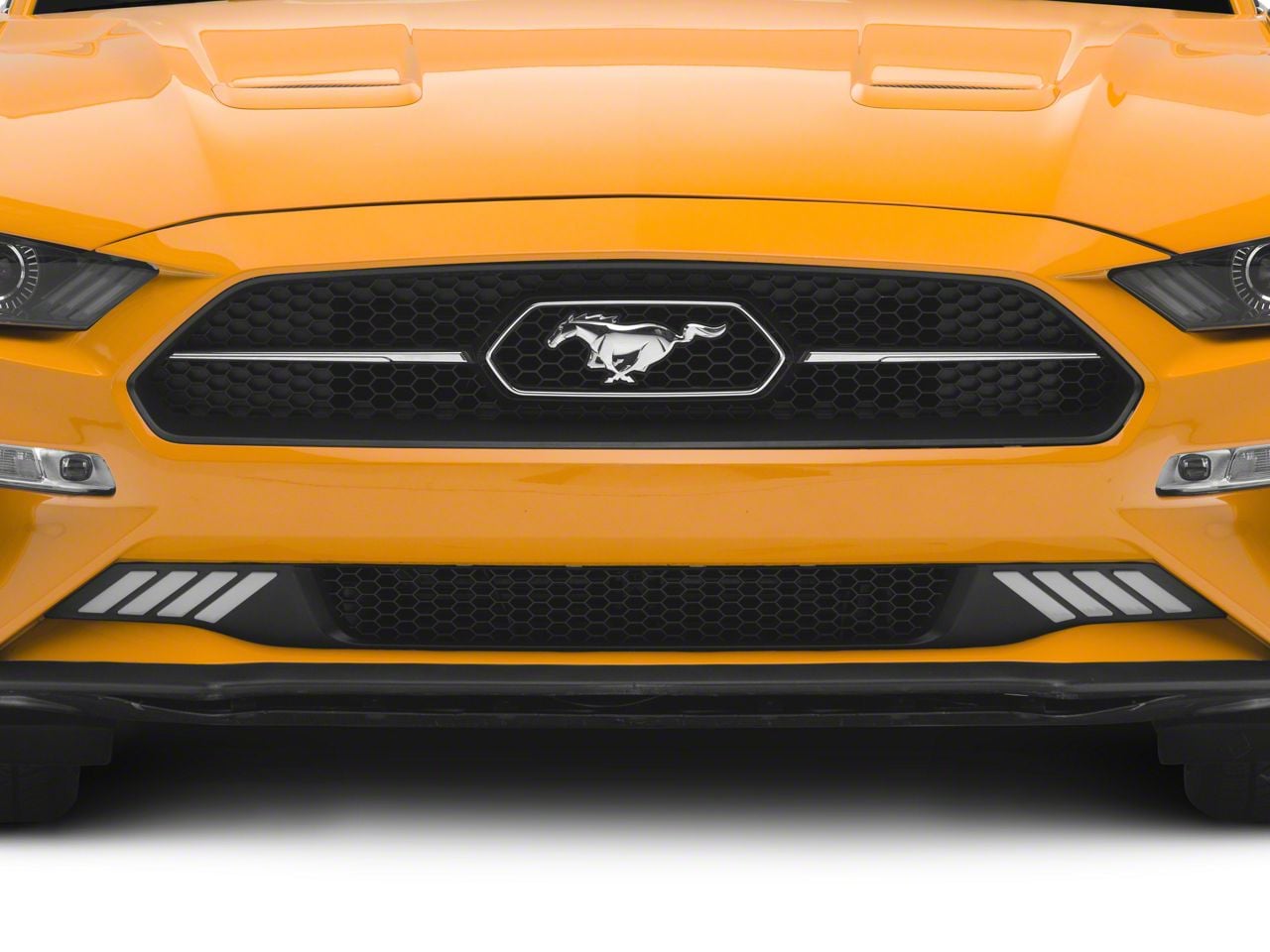Mustang Honeycomb Style Lower Grille with LED DRL Stripes (18-23 ...