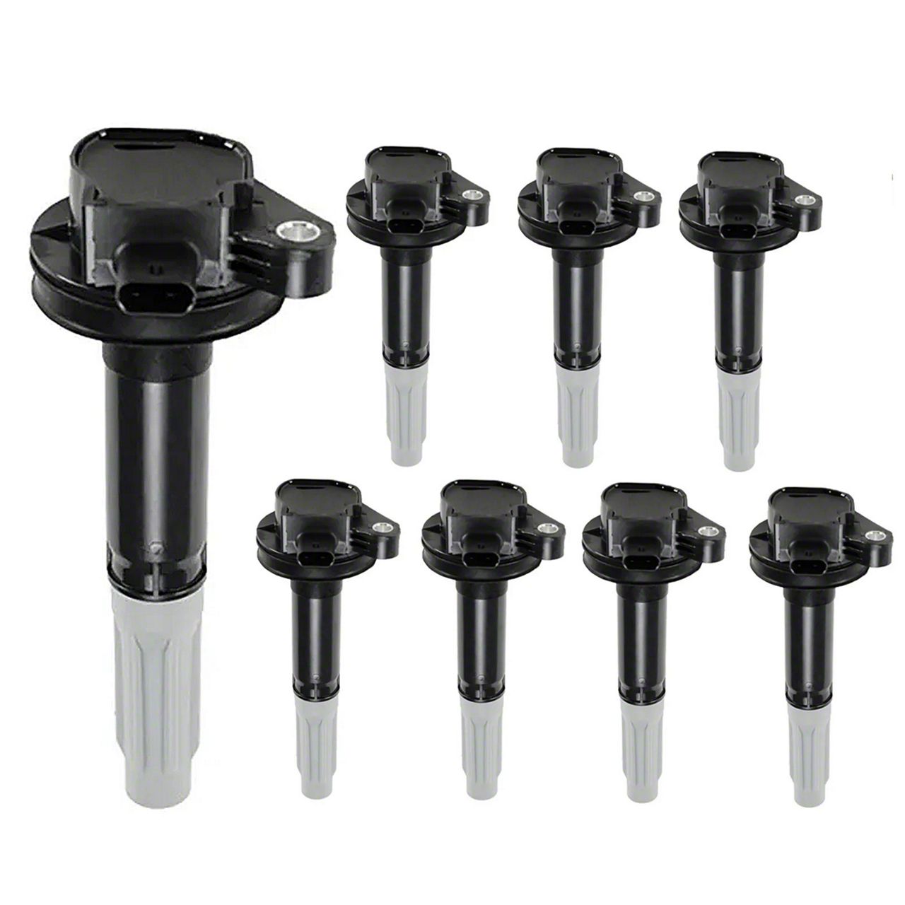 Mustang Ignition Coils with 2-Pins; Set of Eight (Late 16-18 Mustang GT ...