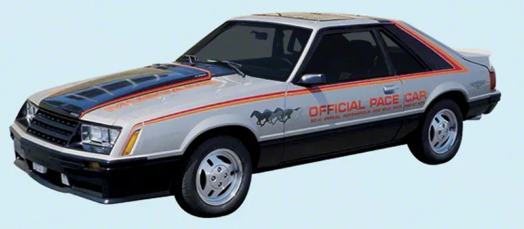 Mustang Indianapolis 500 Pace Car Running Stallions Decals (1979 ...