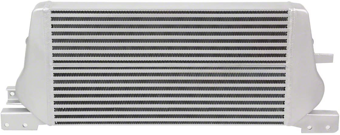 Mustang Stepped Bar and Plate Core Front Mount Intercooler; Silver (15 ...