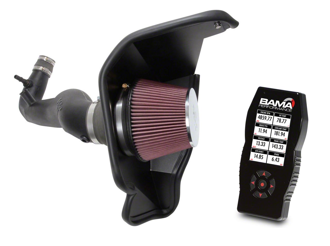 Mustang K&N Series 63 AirCharger Cold Air Intake and BAMA X4/SF4 Power ...