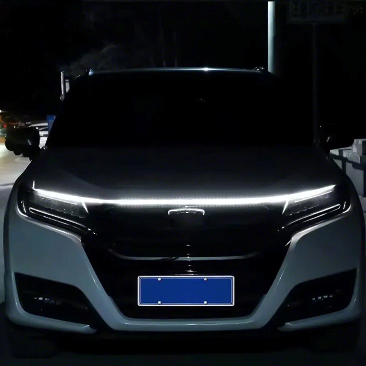 Mustang LED Knight Rider Scanning Hood Brow DRL Flex Cool White Kit ...