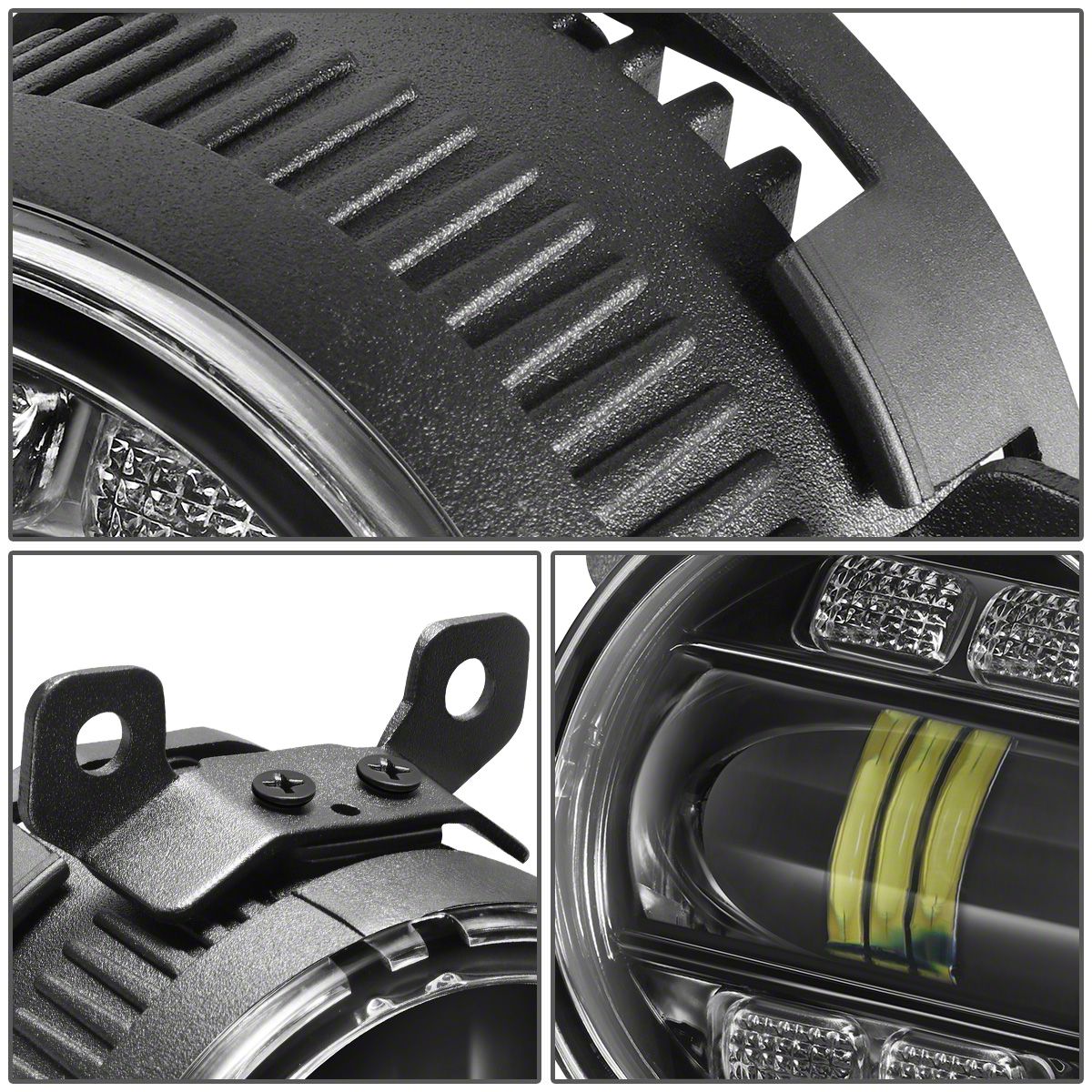 Mustang LED Projector Fog Lights; Clear (05-09 Mustang V6 w/ Pony ...