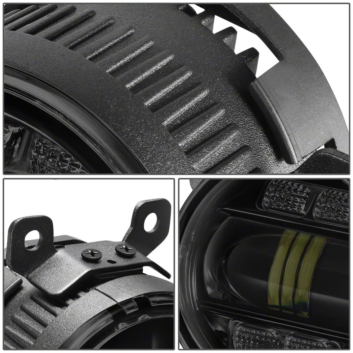 Mustang LED Projector Fog Lights; Smoked (05-09 Mustang V6 w/ Pony ...