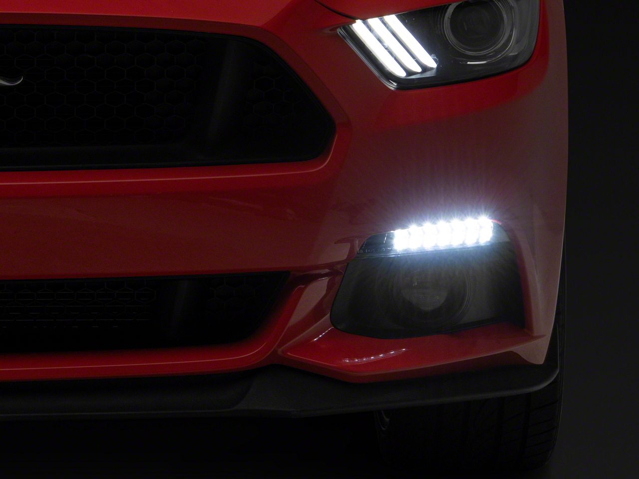 Mustang LED Sequential Switchback Turn Signals; Gloss Black (15-17 ...
