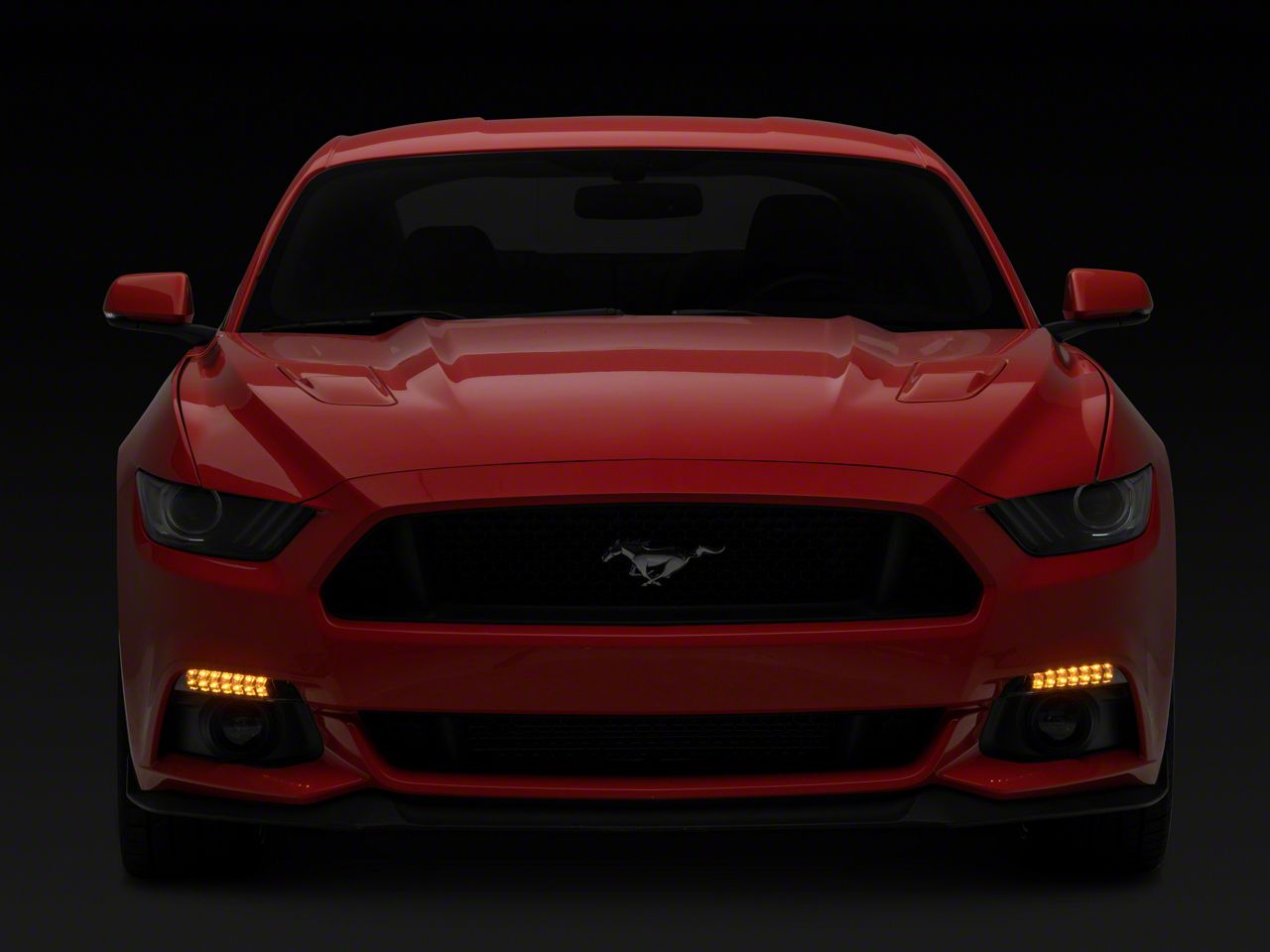 Mustang LED Sequential Switchback Turn Signals; Gloss Black (15-17 ...