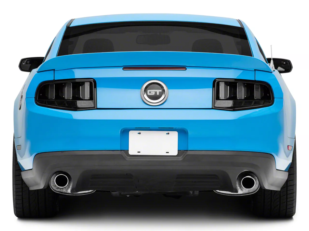 Mustang Light Bar Sequential Turn Signal LED Tail Lights; Black Housing ...