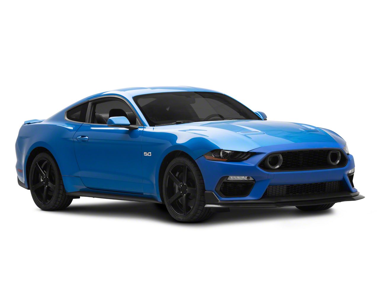 Mustang Mach 1 Style Conversion Front Bumper with LED Grille; Unpainted ...