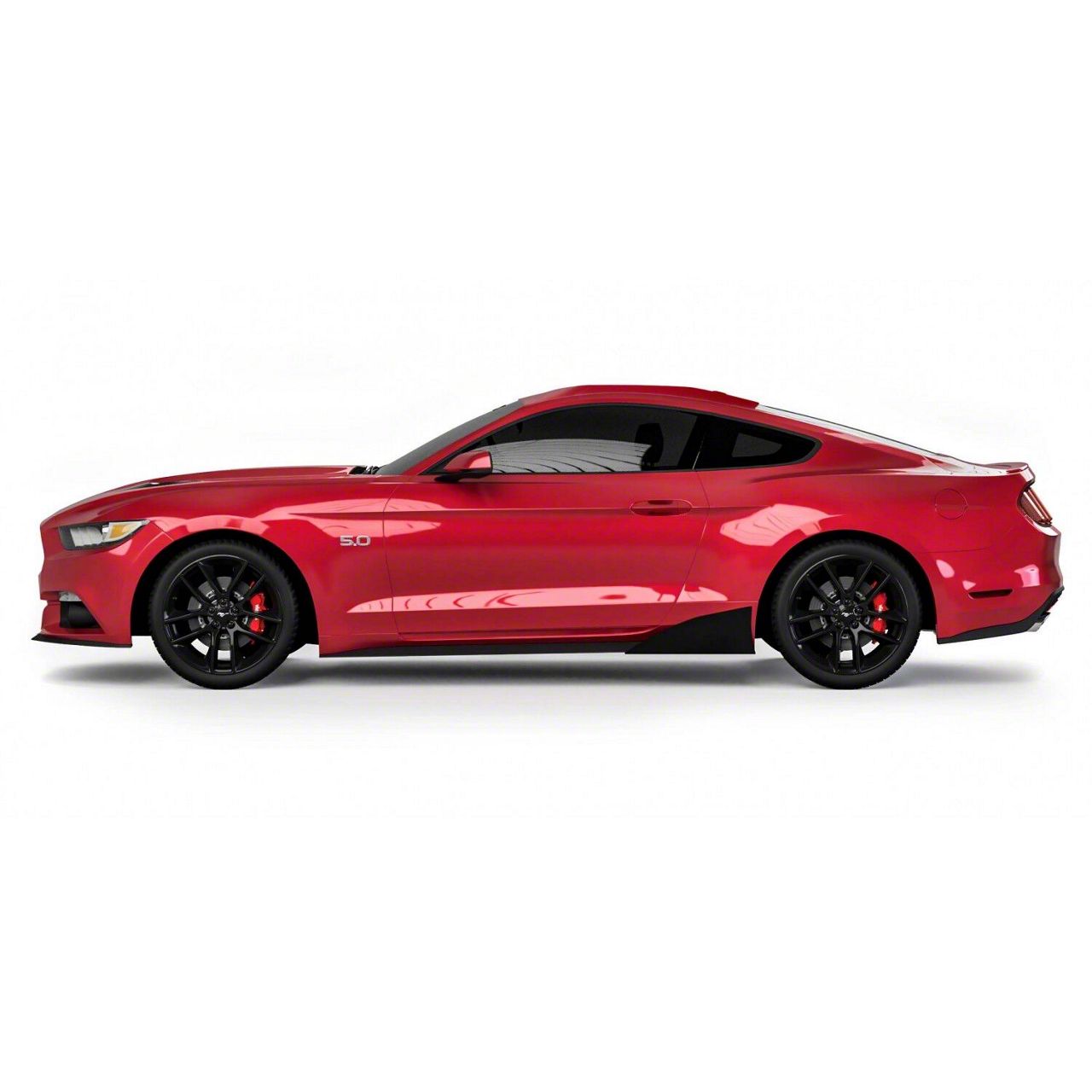 Mustang MCL Pro Style Rocker Panel Winglets; Carbon Flash Metallic ...