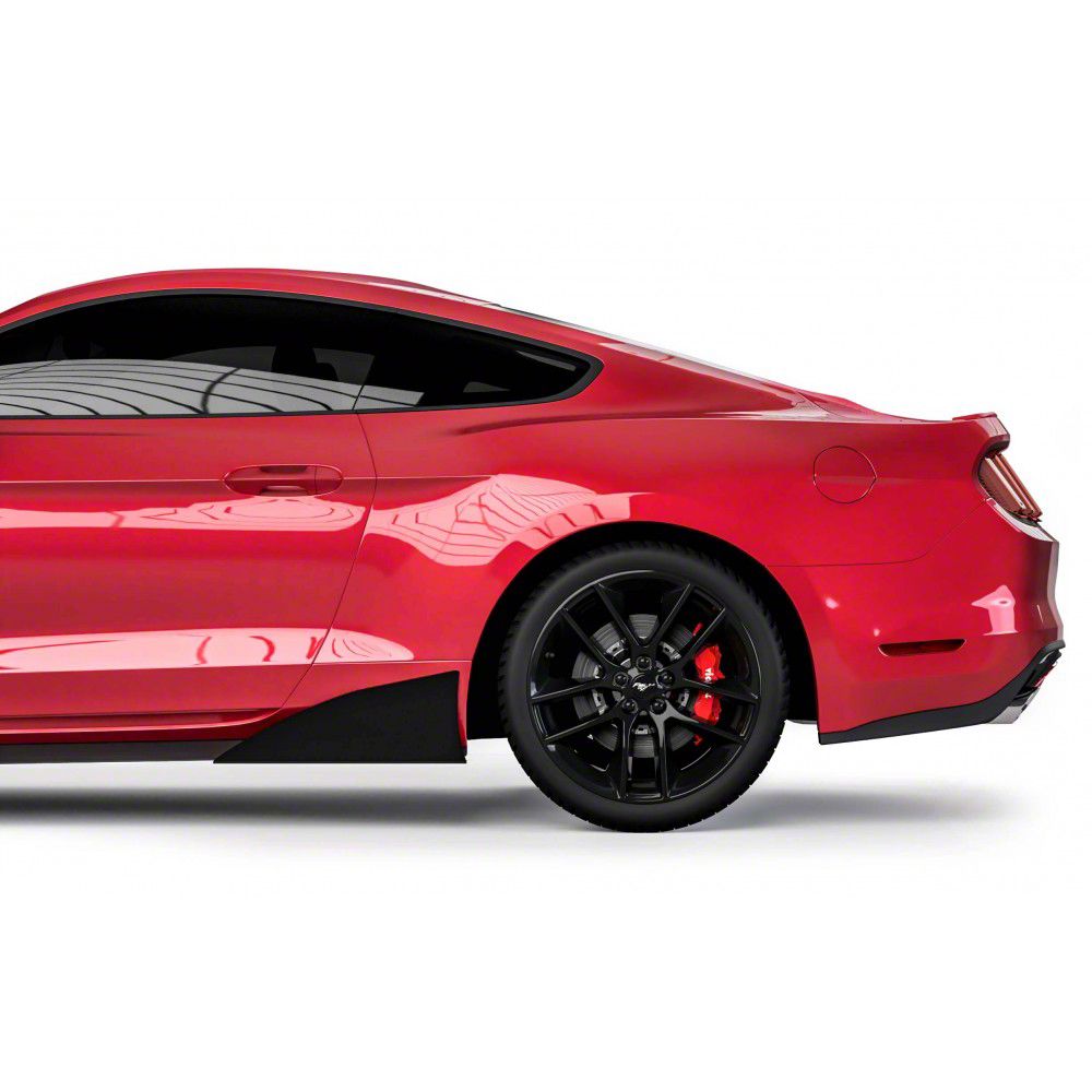 Mustang MCL Pro Style Rocker Panel Winglets; Dry Carbon Fiber Vinyl (15 ...