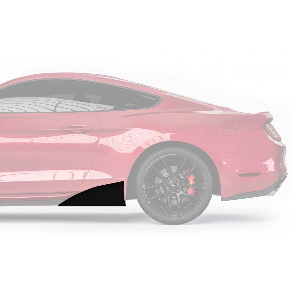 Mustang MCL Pro Style Rocker Panel Winglets; Gloss Black (15-23 Mustang ...
