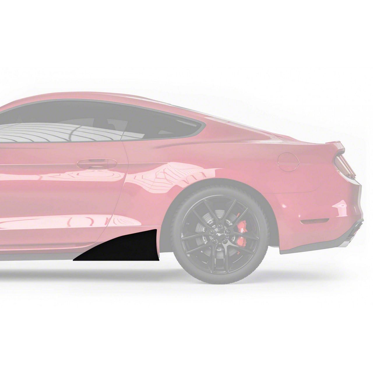 Mustang MCL Pro Style Rocker Panel Winglets; Gloss Carbon Fiber (15-23 ...