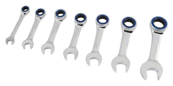 Universal AM Metric Ratcheting Wrench Set; 7-Piece Set - Free Shipping