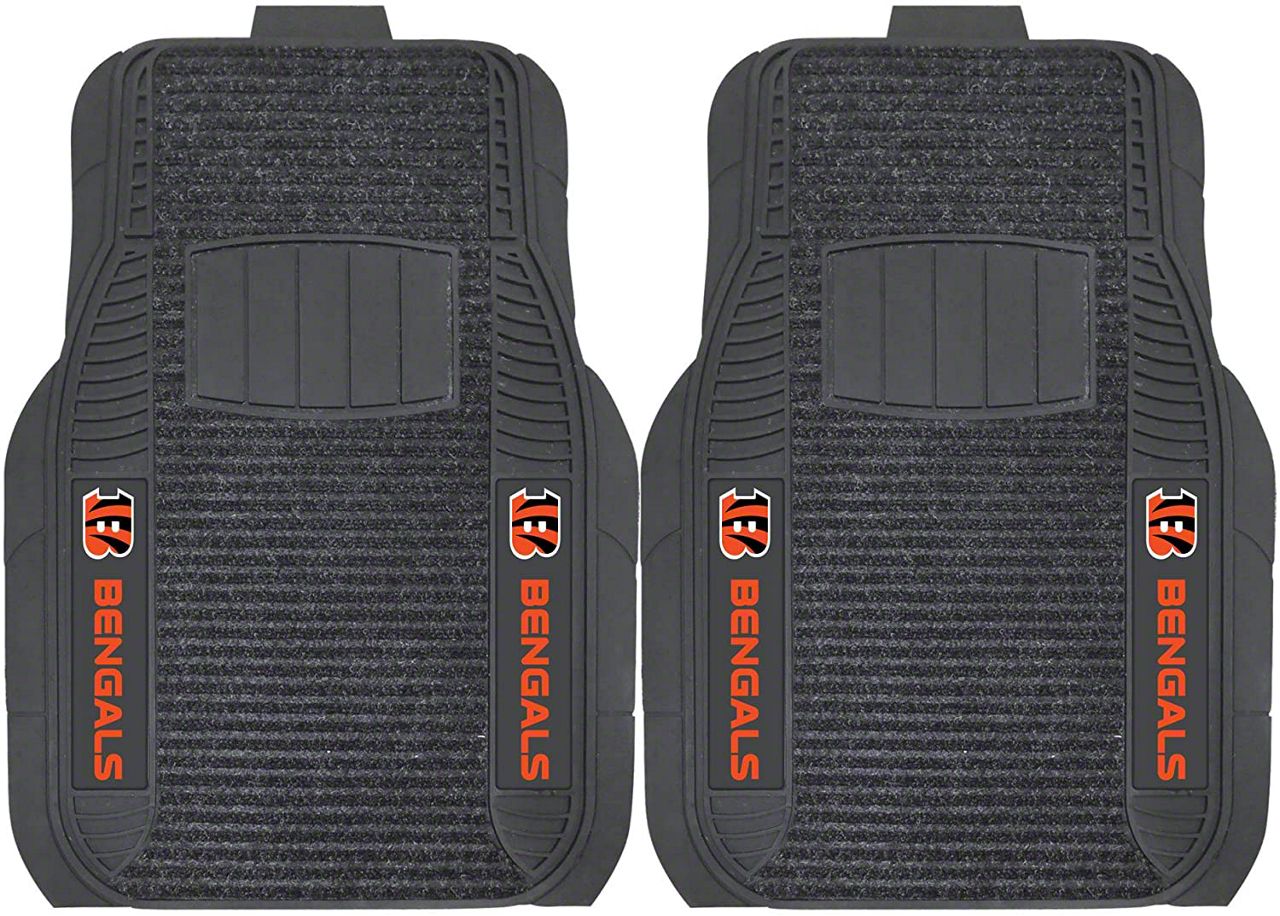 Mustang Molded Front Floor Mats with Cincinnati Bengals Logo (Universal ...