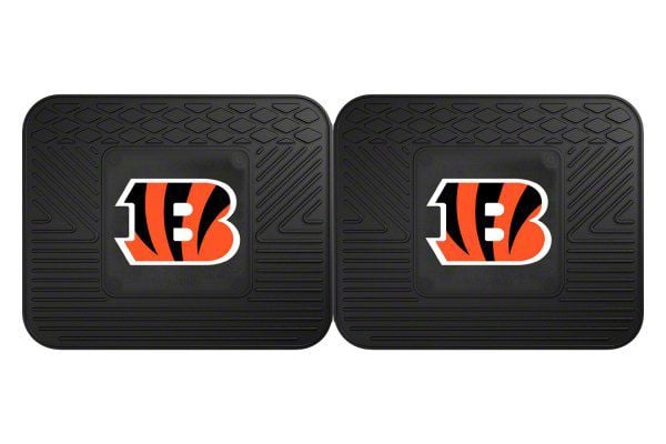 Mustang Molded Rear Floor Mats with Cincinnati Bengals Logo (Universal ...