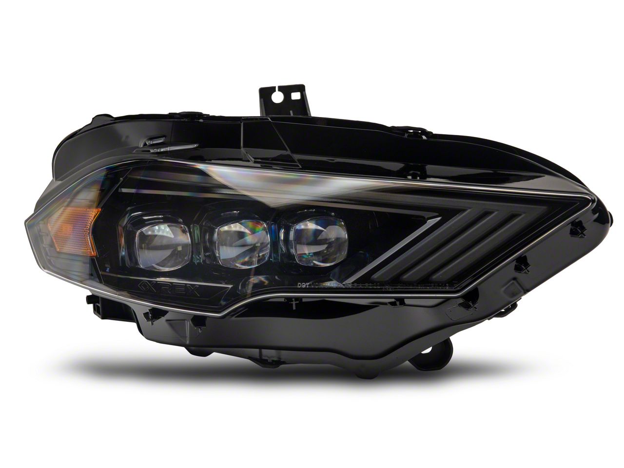 AlphaRex Mustang NOVA-Series LED Projector Headlights; Alpha Black ...