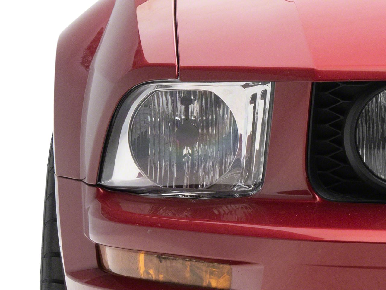 Mustang OEM Style Headlights; Chrome Housing; Clear Lens (05-09 Mustang ...