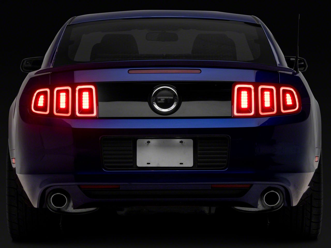 Mustang OEM Style Tail Lights; Black Housing; Clear Lens (13-14 Mustang ...