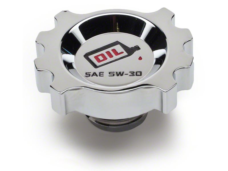 SpeedForm Mustang Modern Billet Oil Cap; Chrome 41167 (87-93 5.0L ...