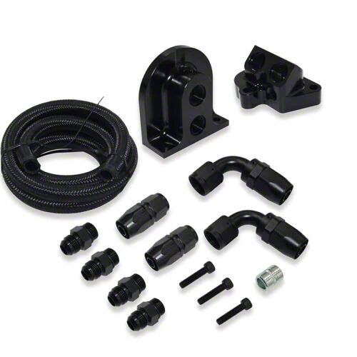 Mustang Oil Filter Relocation Kit (11-24 Mustang GT, GT350, Dark Horse ...