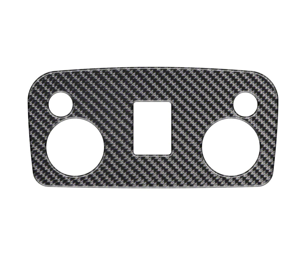 Mustang Overhead Switch Accent Trim; Domed Carbon Fiber (15-23 Mustang ...